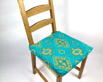 Kilim Designed Chair Cover Custom Made Chair Pad Ethnic Patterned ...