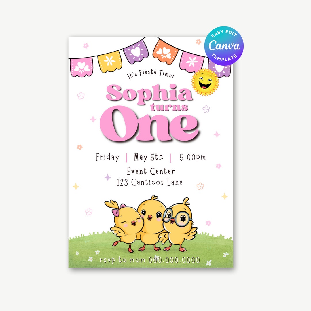 Canticos Invitation, Canticos, Invitation Template, Canticos Fiesta ...