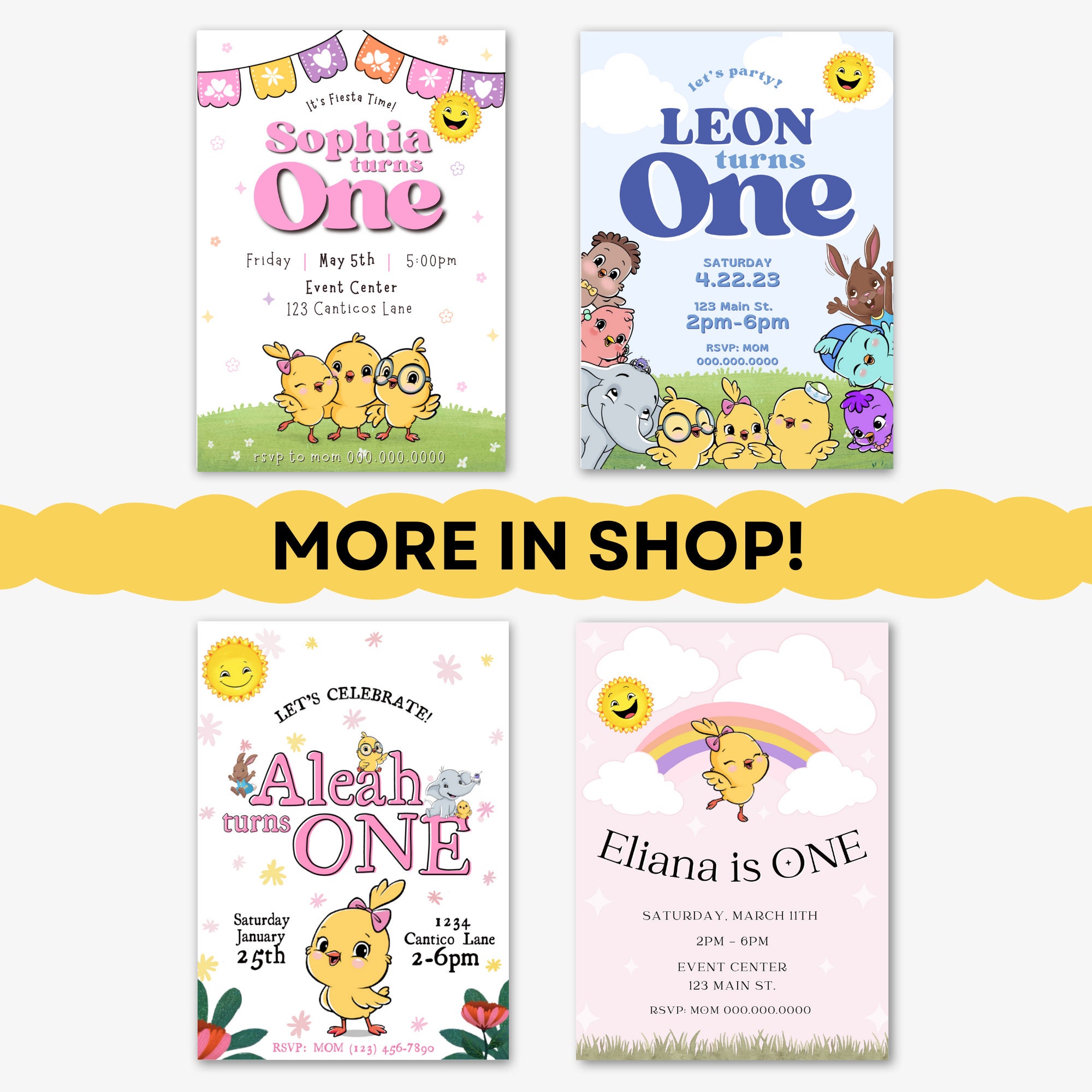 Canticos Invitation, Canticos, Invite Template, Canticos Fiesta ...