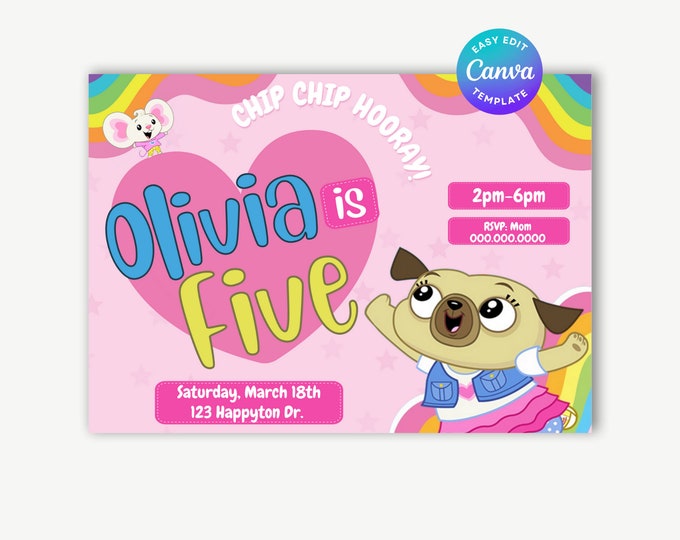 Chip And Potato Birthday Chip And Potato Invitation Pawty Chip And Potato Chip And Potato