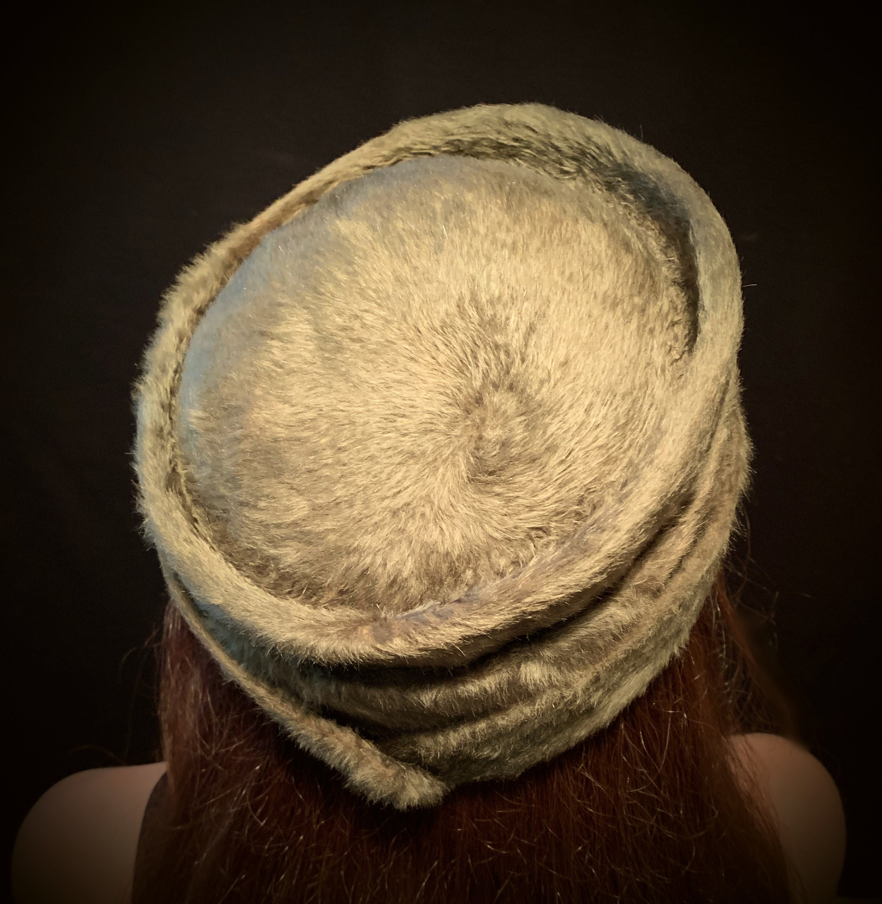 SOLD OUT. the Tanager. Olive Green Hand-sculpted Fur Felt Hat - Etsy