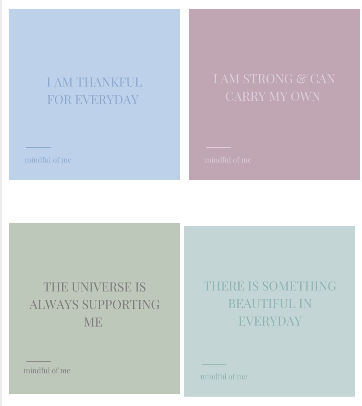 20 Printable Affirmation Cards, Self-love Cards, Motivational and ...