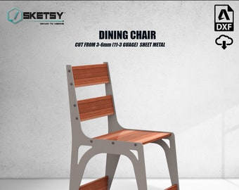 Dining Chair DXF File for Laser and Plasma Cut DIY Project - Etsy