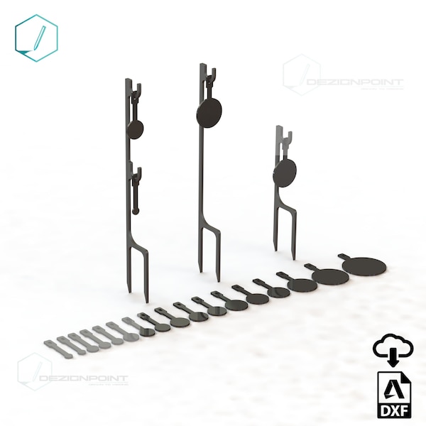Shooting Target Dxf - Etsy