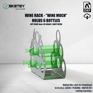 Wine Rack Stand DXF Digital File for CNC Plasma/laser - Etsy