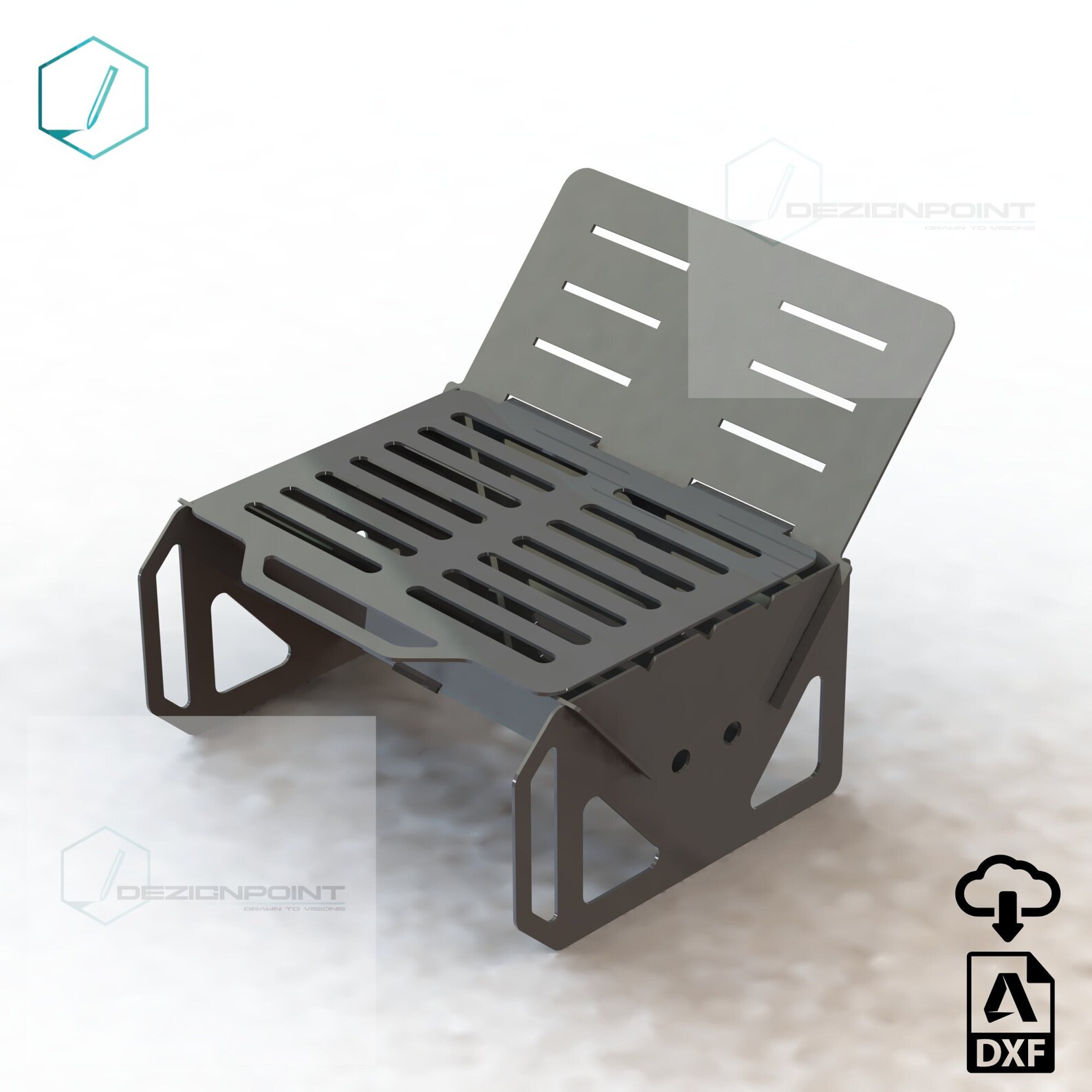 Mini Collapsible Fire Pit BBQ Dxf Files - Etsy