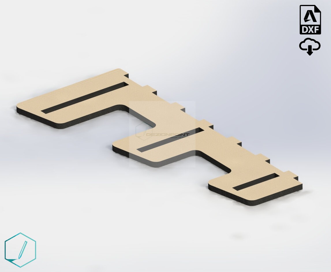 Tri-wood Shelve - DXF Digital File for CNC Cutting - Etsy