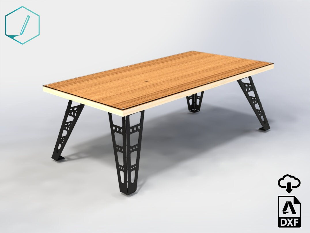 Industrial Styled Table Legs DXF File for CNC Laser/plasma Cutting - Etsy