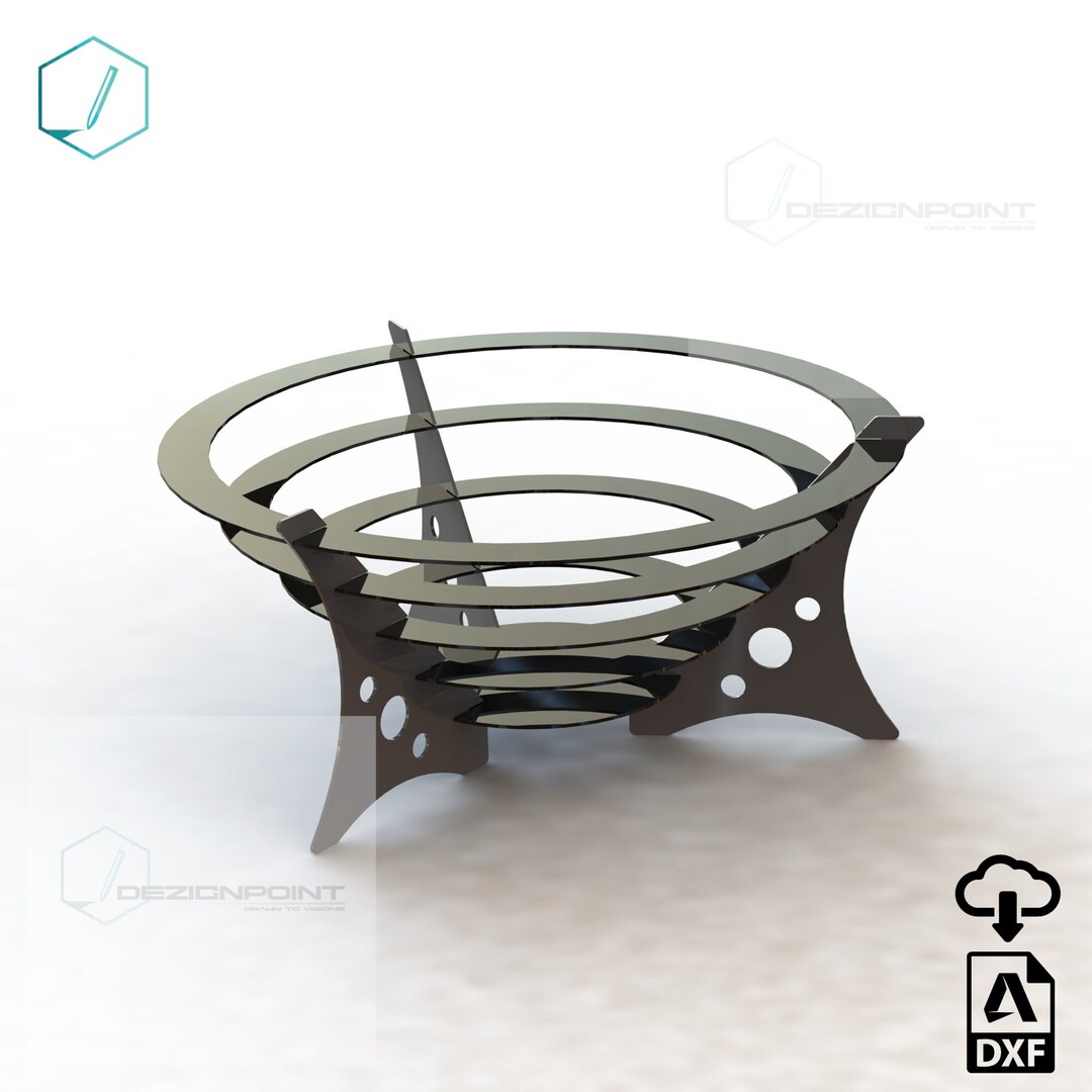 Circular Fire Pit DXF Files - Etsy