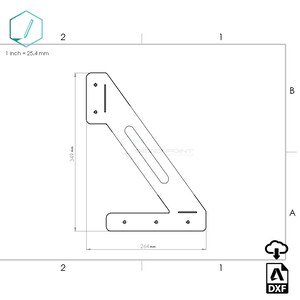 Shelf Bracket DXF File for CNC Cutting Skew - Etsy