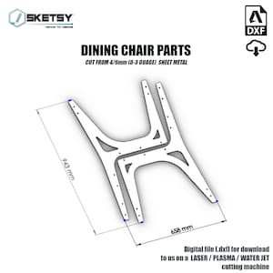 Dining Table and Chairs Set Dxf Files - Etsy
