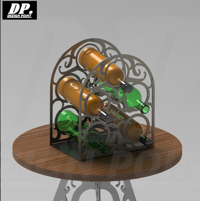 Wine Rack Stand DXF Difital File for CNC Plasma/laser Cutting - Etsy