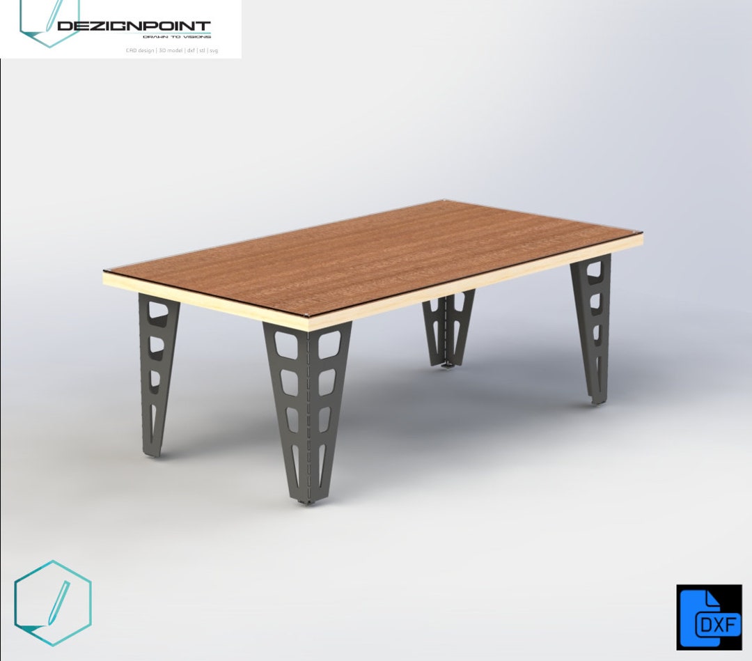 Industrial Table Legs DXF File for CNC Laser/plasma Cutting - Etsy