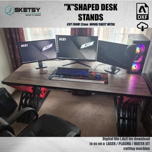 X Shaped Desk Stands - Etsy