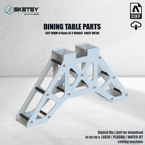 Dining Table and Chairs Set Dxf Files - Etsy