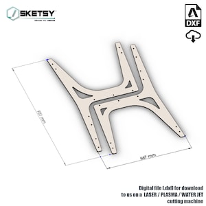 Dining Chair DXF File for Laser/plasma Cut - Etsy