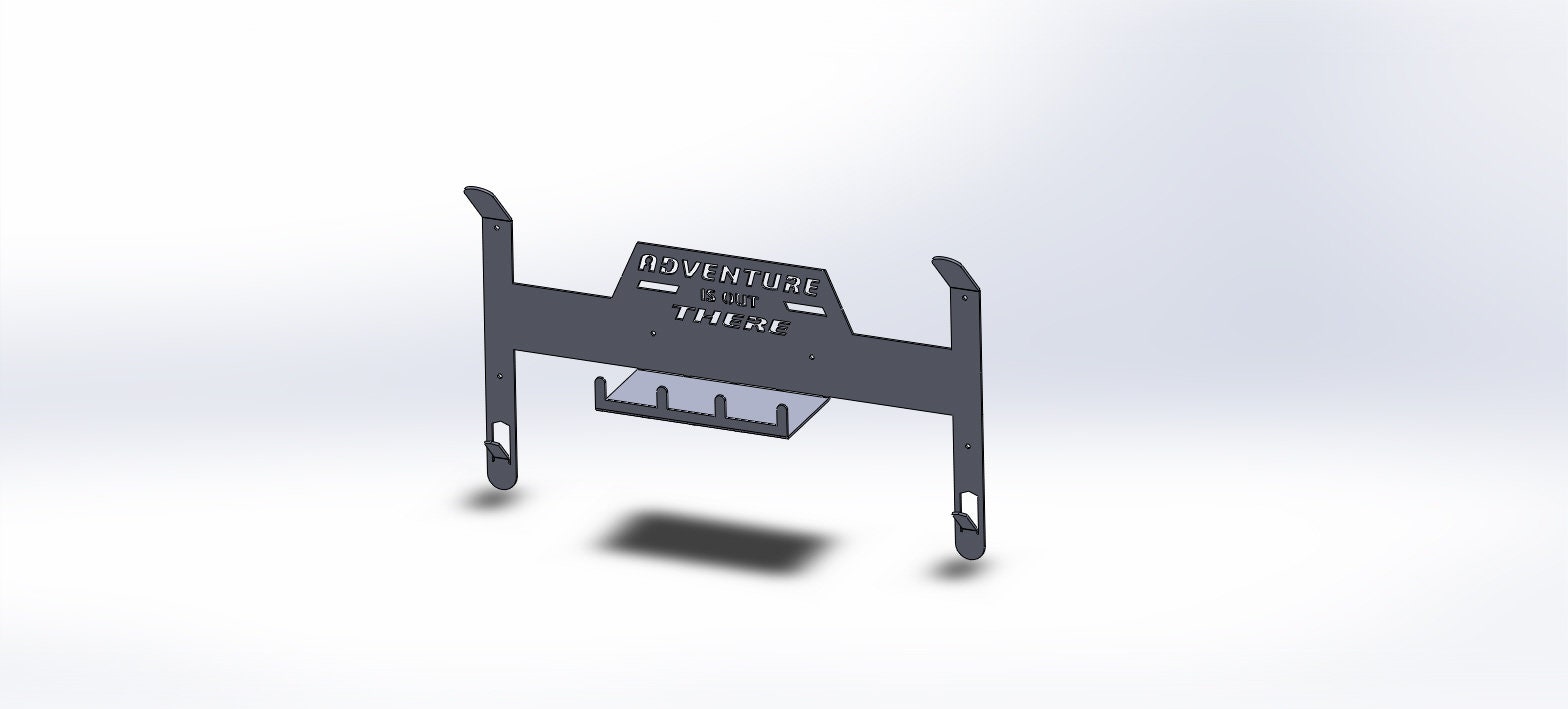 Motorcycle Helmet and Jacket Hanger Wall Mount DXF DIGITAL File for ...