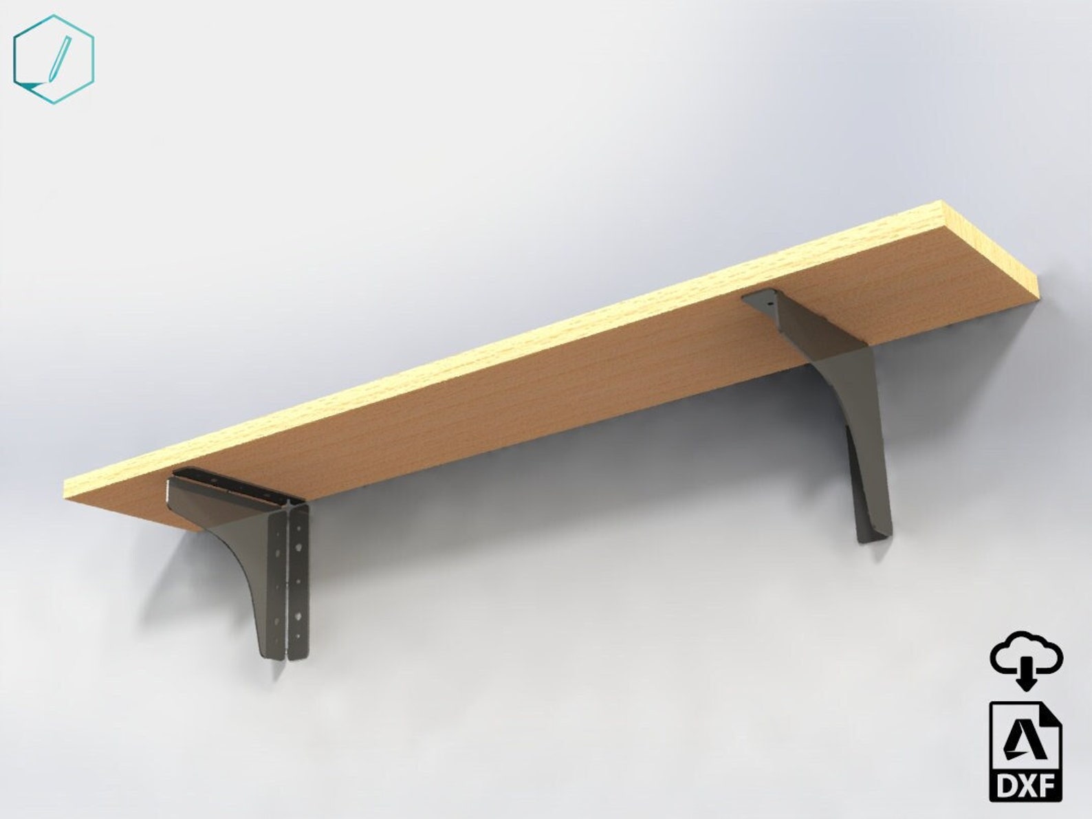 Shelf Bracket DXF File for CNC Cutting - Etsy