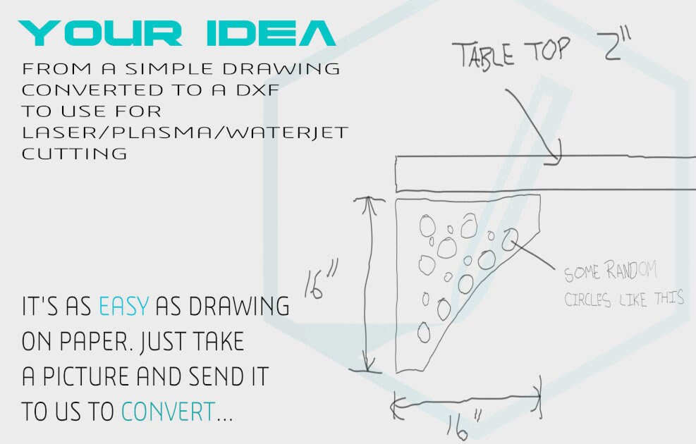 MULTIPLE PARTS Dibujo a DXF conversión de archivos - Etsy México