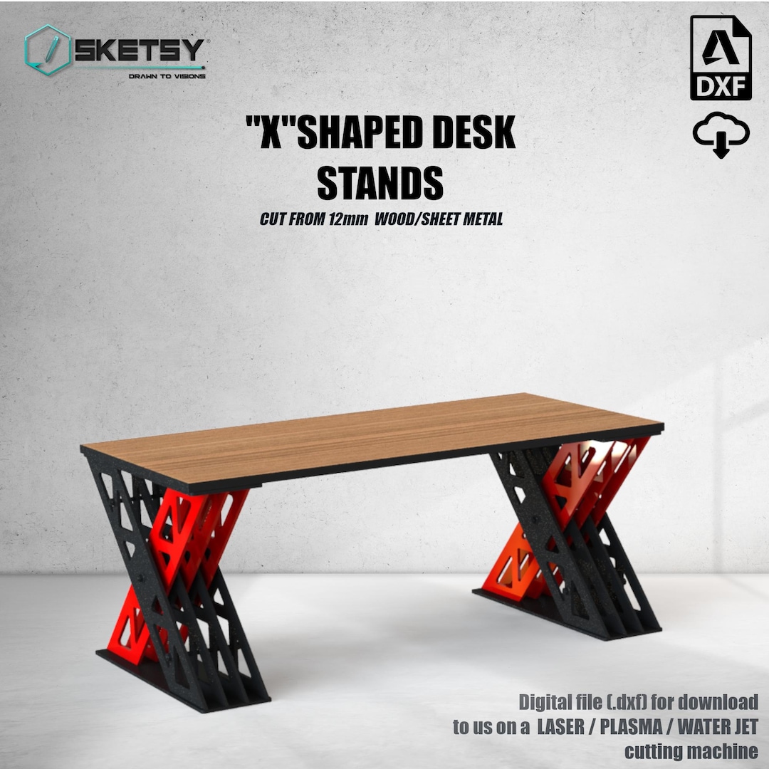 X Shaped Desk Stands - Etsy