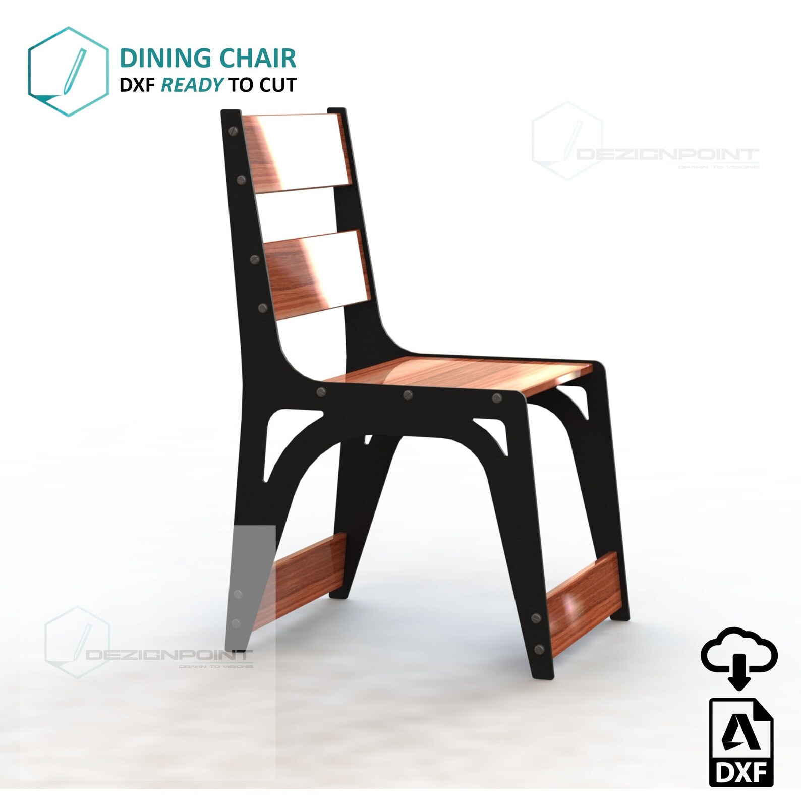 Dining Chair DXF File for Laser/plasma Cut - Etsy