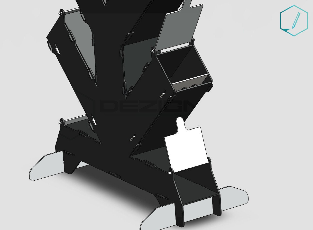 Dual Rocket Stove CNC Digital File DXF - Etsy