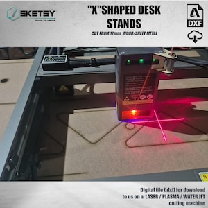 X Shaped Desk Stands - Etsy