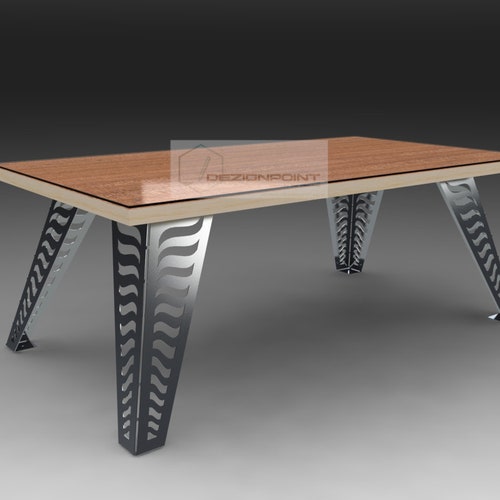 Wave Styled Table Legs DXF File for CNC Laser/plasma Cutting - Etsy