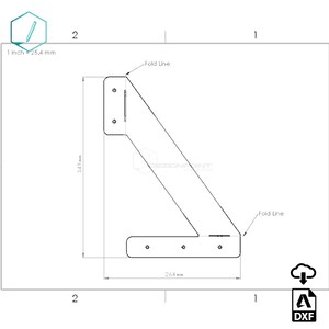 Shelf Bracket DXF File for CNC Cutting Skew - Etsy