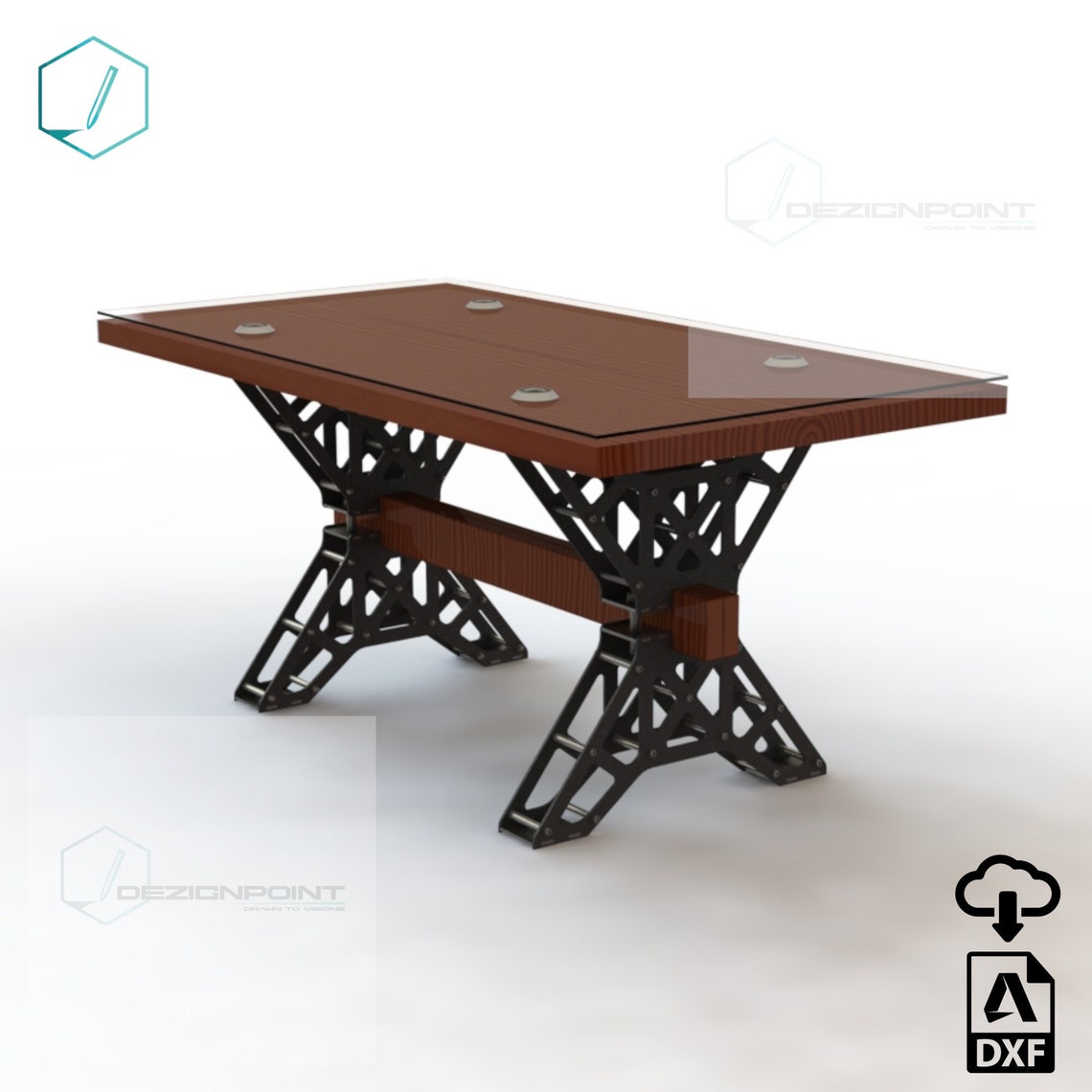 Industrial/steampunk Table Legs DXF File for Cnc Cutting - Etsy