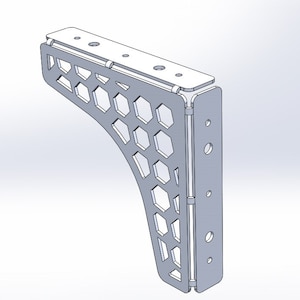 Shelf Bracket DXF File for CNC Cutting Honeycomb 1 - Etsy