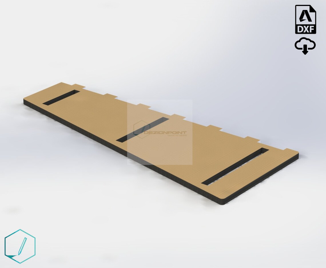 Tri-wood Shelve - DXF Digital File for CNC Cutting - Etsy