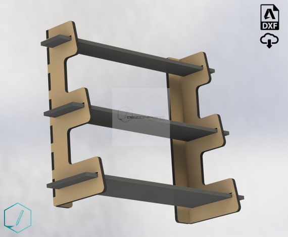 Tri-wood Shelve DXF Digital File for CNC Cutting - Etsy