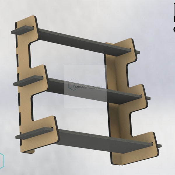 3 in 1 Package Pot Plant Holders Wall Mount Hex DXF Digital File - Etsy