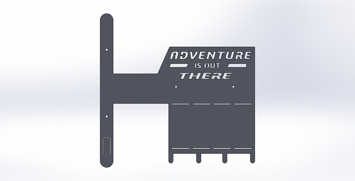 Motorcycle Helmet and Jacket Hanger Wall Mount DXF DIGITAL File for ...