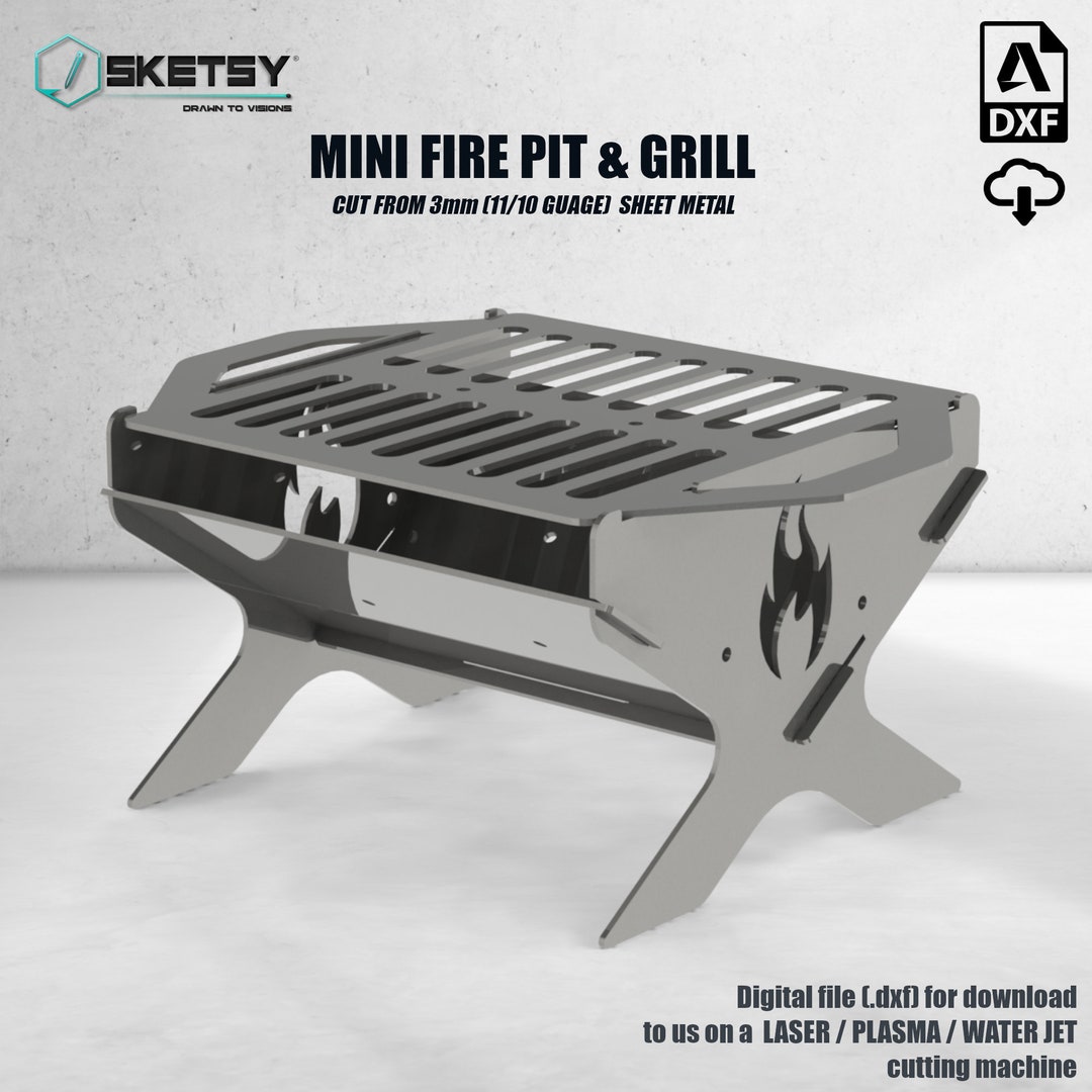 Mini Fire Pit Dxf Files - Etsy