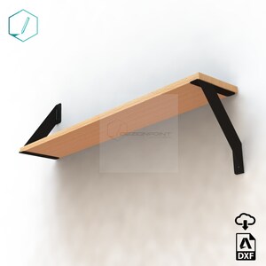 Shelf Bracket DXF File for CNC Cutting Skew - Etsy