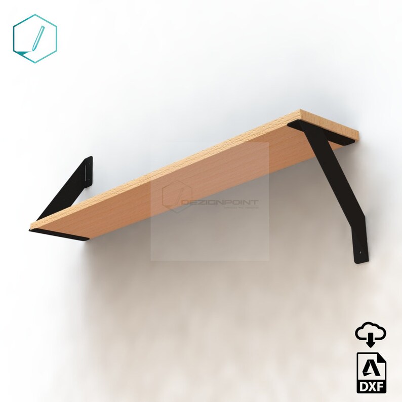 Shelf Bracket DXF File for CNC Cutting Skew - Etsy