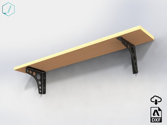 Shelf Bracket DXF File for CNC Cutting Circular - Etsy