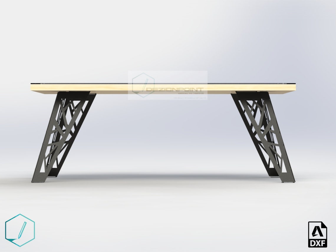 Striped Styled Table Legs DXF File for CNC Laser/plasma - Etsy Australia