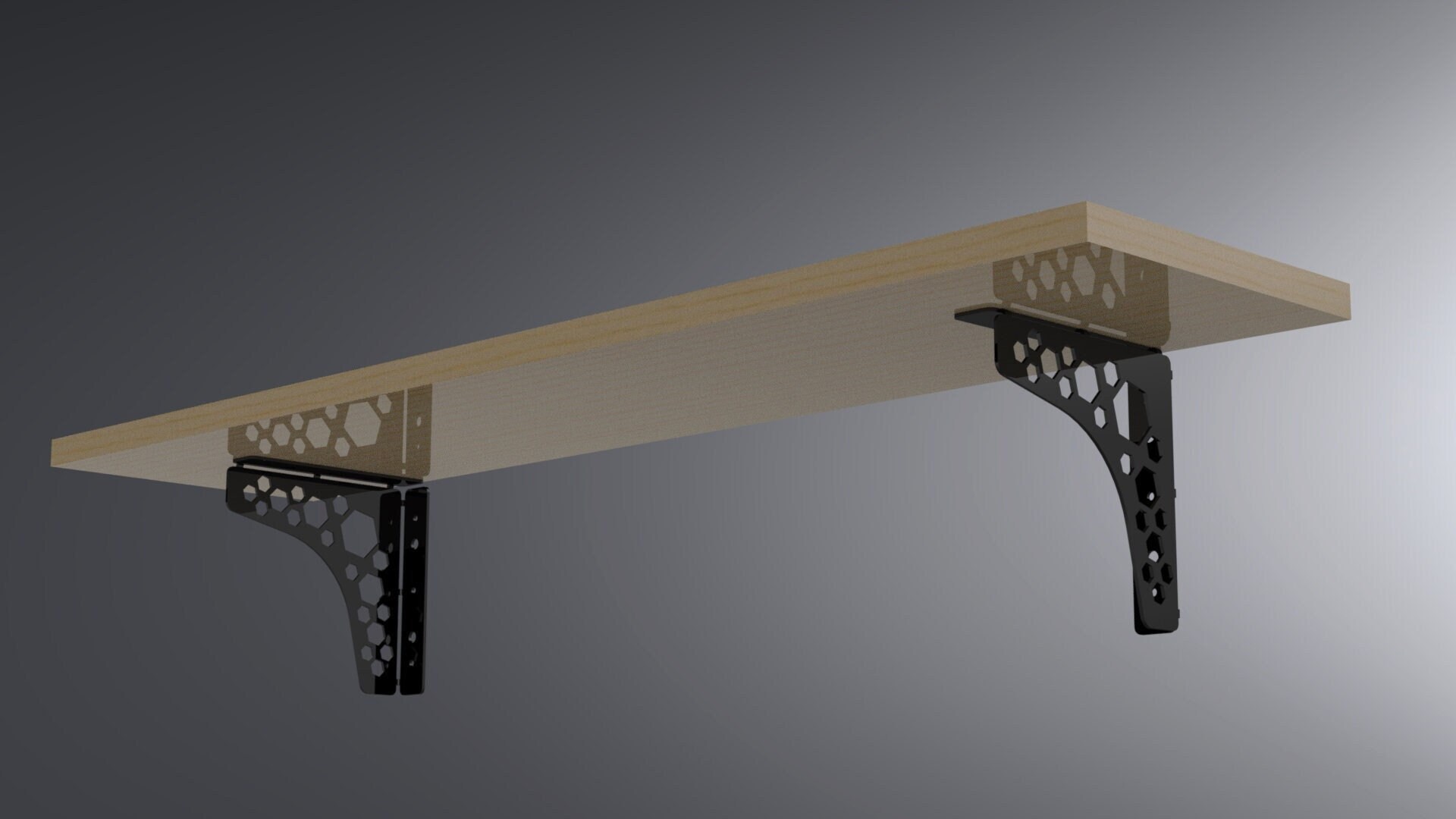 Shelf Bracket DXF File for CNC Cutting Hexagon 2 | Etsy New Zealand