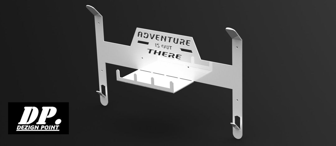 Motorcycle Helmet and Jacket Hanger Wall Mount DXF DIGITAL File for ...