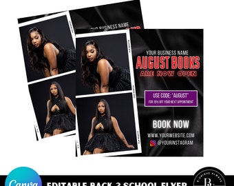 Back 2 School Sale Flyer Template Canva Editable PNG - Etsy