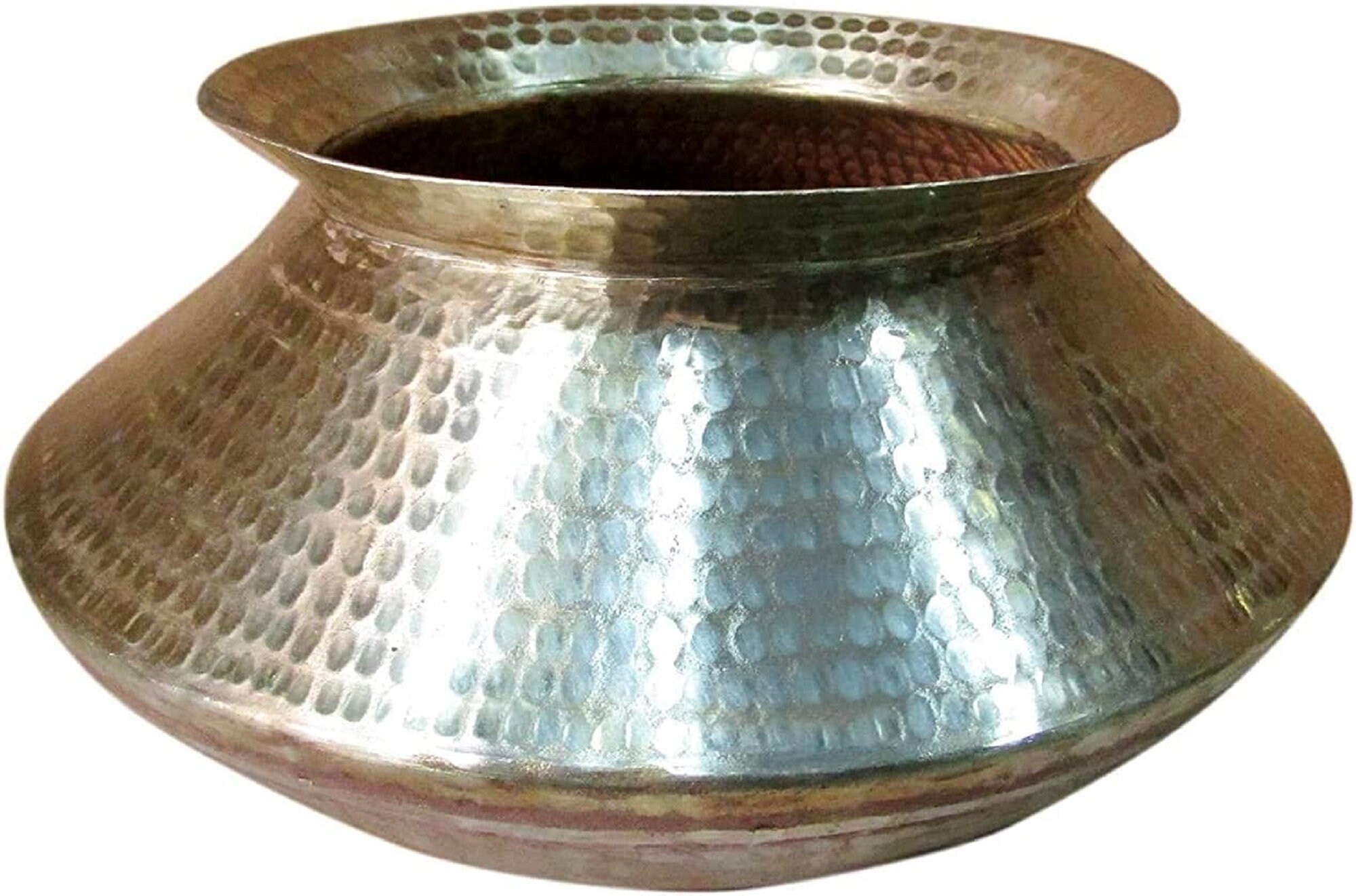 Brass Handmade Pital Pot Brass Degchi Traditional Indian Brass Degchi 2 L Cooking Pots And Pan