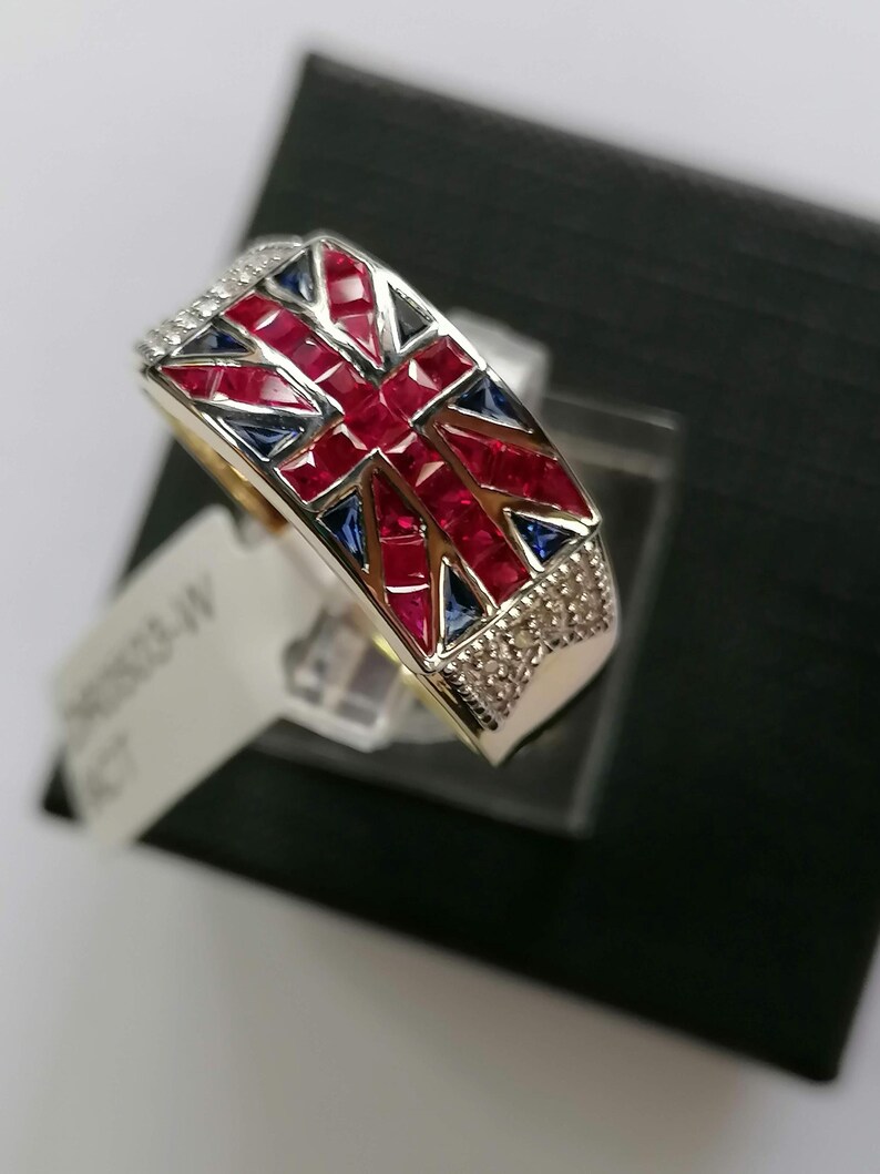 Union Jack 9ct Yellow Gold Union Jack Ring. Dr0503.buy One Get One Half ...