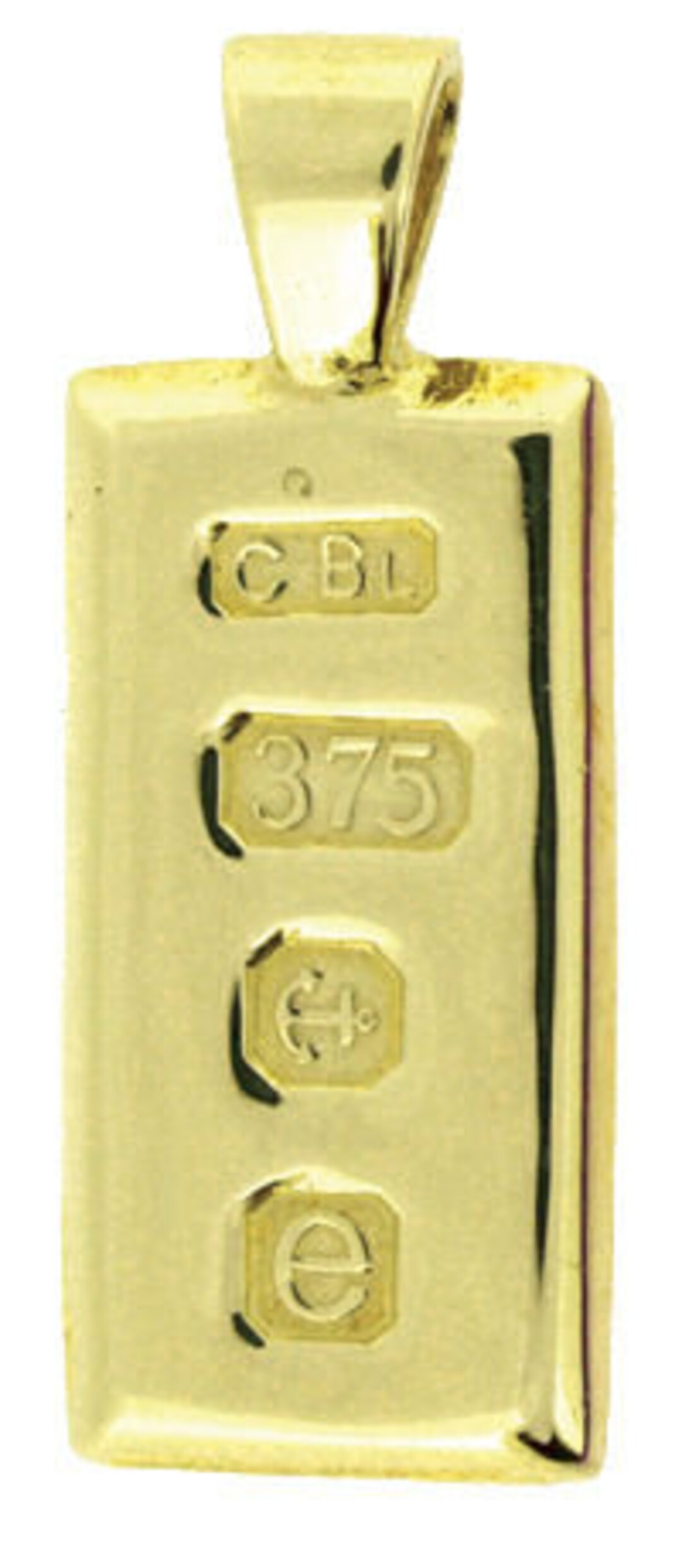 9ct Yellow Gold Ingot Pendant, 6grams - Etsy