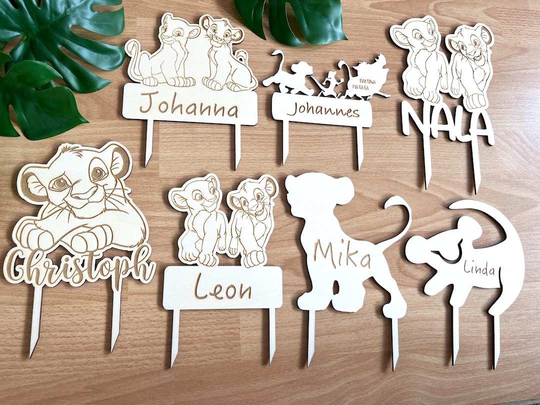 Lion King Cake Topper, Simba Cake Topper for Children's Birthdays Made ...