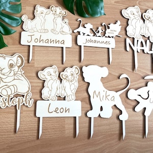 Simba Cake Topper, Lion King Cake Topper for Children's Birthdays Made ...