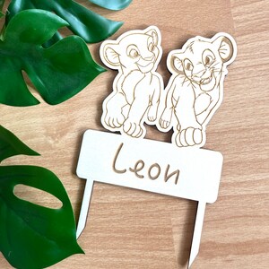 Simba Cake Topper, Lion King Cake Topper for Children's Birthdays Made ...
