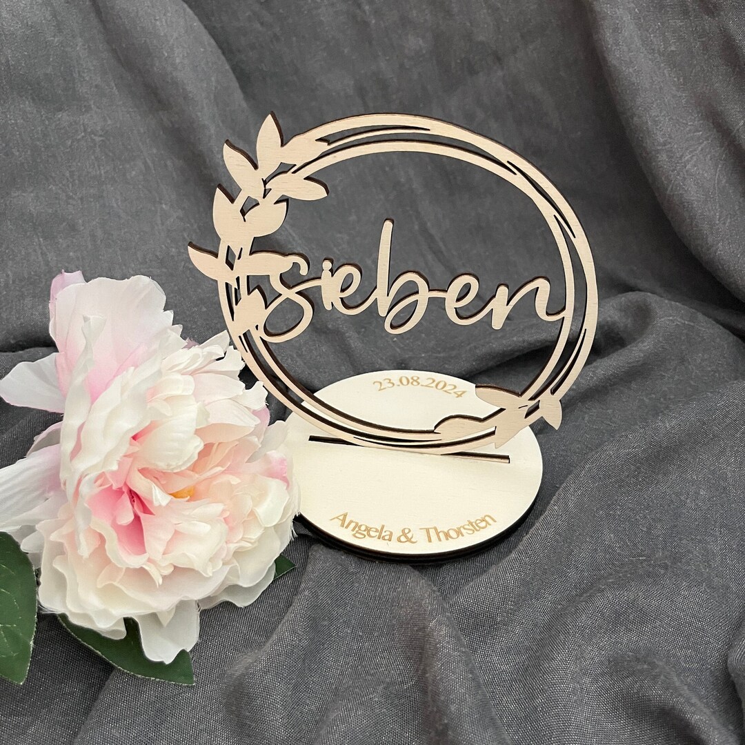 Personalized Table Cards/table Numbers for Wedding Made of Wood for the ...